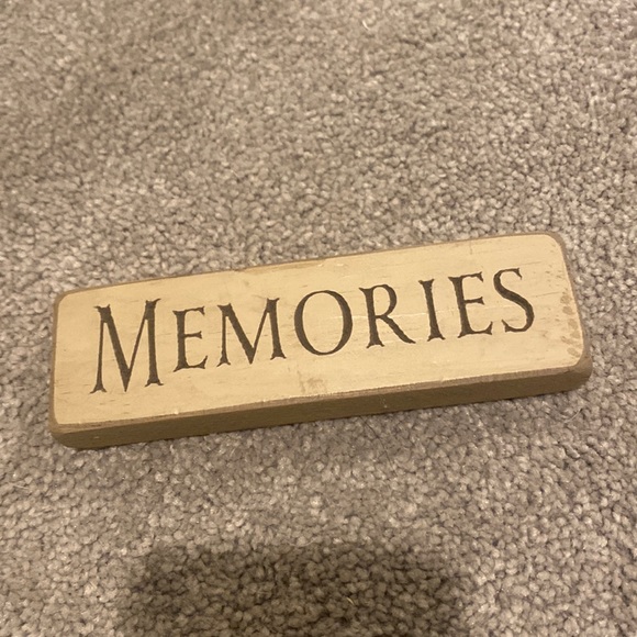 Accents | Mini Memories Sign | Poshmark